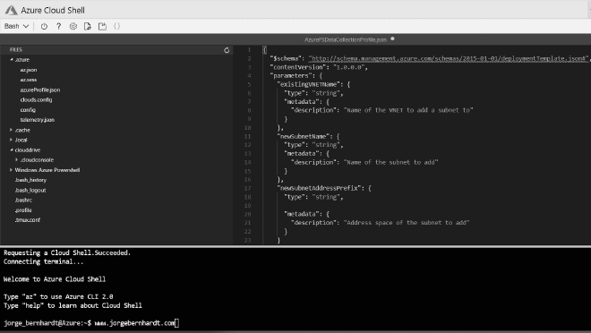 Azure Cloud Shell editor in collaboration with Visual Studio Code ... Azure Cloud Shell editor in collaboration with Visual Studio Code ...