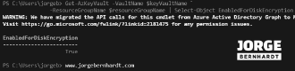 Azure Disk Encryption using PowerShell · Jorge Bernhardt