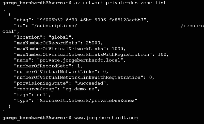 How to create an Azure Private DNS Zone · Jorge Bernhardt
