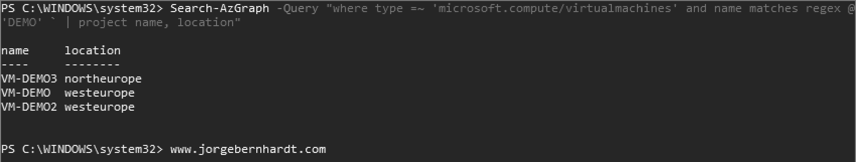 Run Azure Resource Graph queries using Azure PowerShell · Jorge Bernhardt