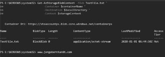 Azure Storage: Managing containers and blobs · Jorge Bernhardt