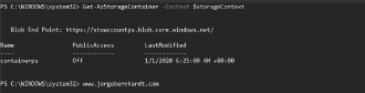Azure Storage: Managing containers and blobs · Jorge Bernhardt