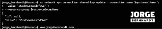 How to change the PSK of the Azure VPN Gateway Connection · Jorge Bernhardt