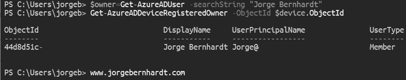 How to change the owner of an Azure Active Directory device · Jorge ...
