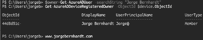 How to change the owner of an Azure Active Directory device · Jorge ...