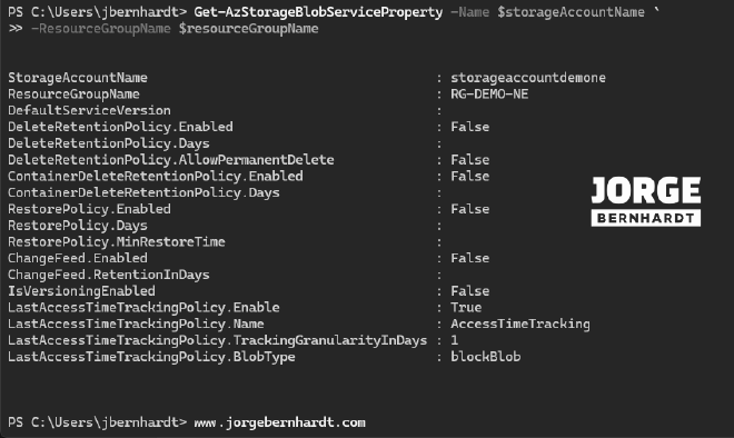How to enable Access Time Tracking for the Azure Storage Blob service ...