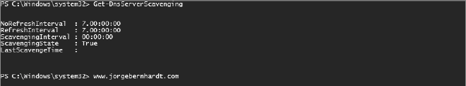 Enable scavenging settings on a DNS server with PowerShell · Jorge Bernhardt