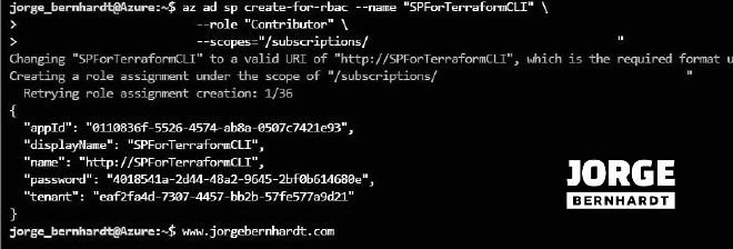 First steps in Terraform - Azure Setup · Jorge Bernhardt