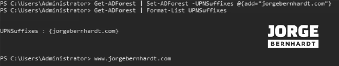 How to Add a Public Domain UPN Suffix to Domain Users in Active Directory · Jorge Bernhardt
