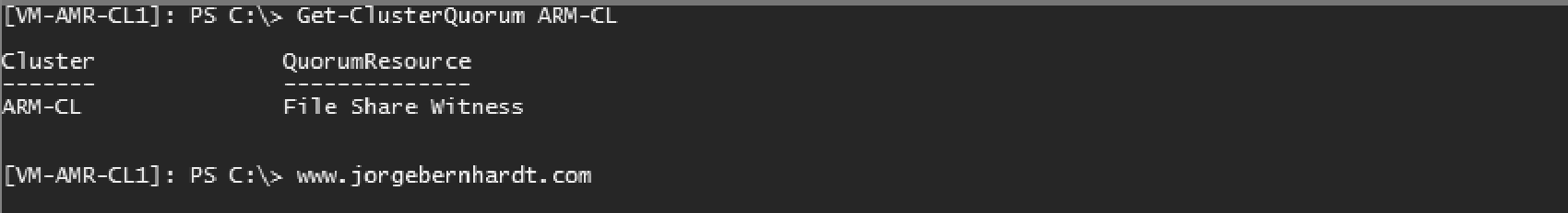 How to configure a Cloud Witness for a Failover Cluster · Jorge Bernhardt