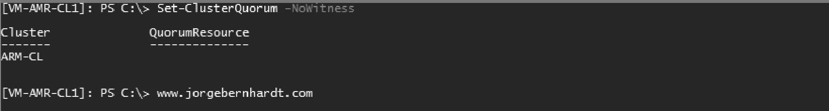How to configure a Cloud Witness for a Failover Cluster · Jorge Bernhardt