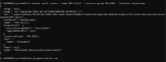 How to create an Azure Recovery Services Vault · Jorge Bernhardt