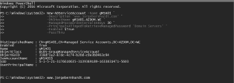 How to create a Group Managed Service Accounts (gMSA) · Jorge Bernhardt