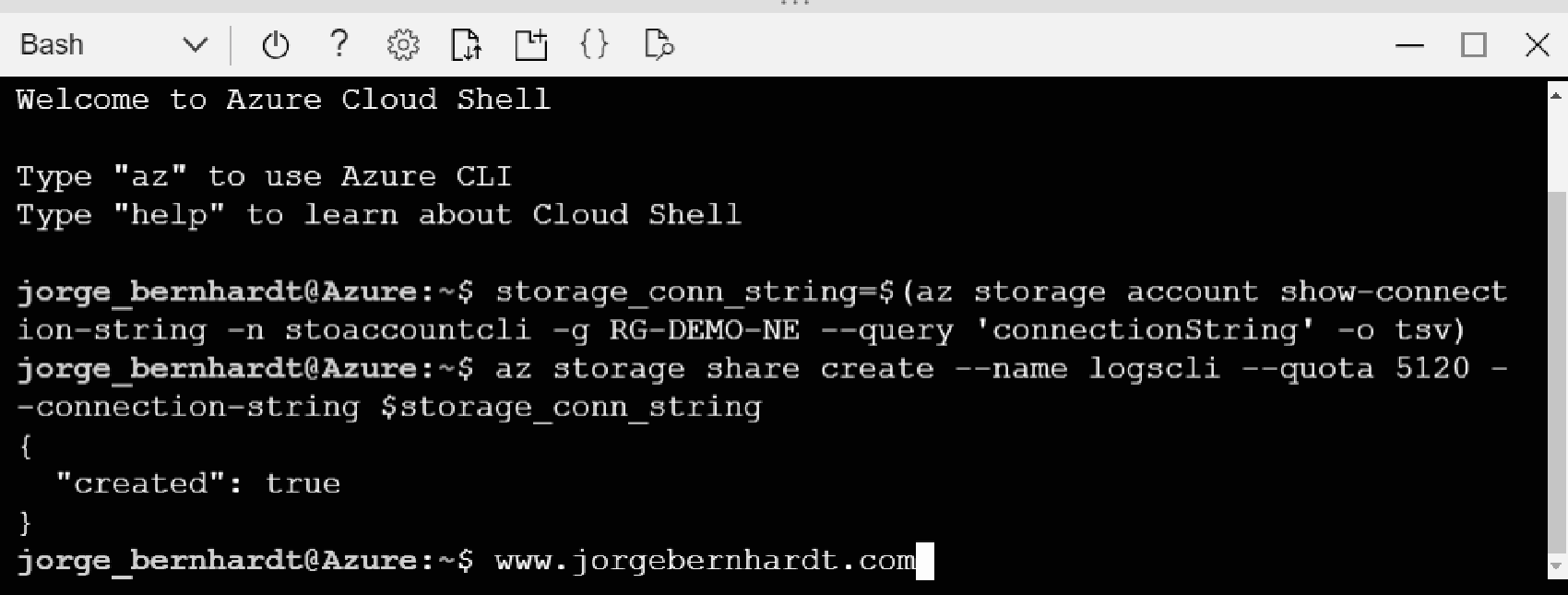 How to Create an Azure File Share · Jorge Bernhardt