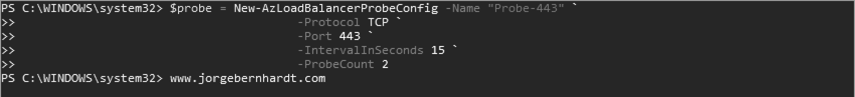 How to create an Azure Load Balancer with PowerShell · Jorge Bernhardt