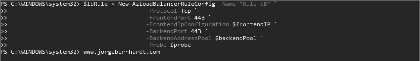 How to create an Azure Load Balancer with PowerShell · Jorge Bernhardt