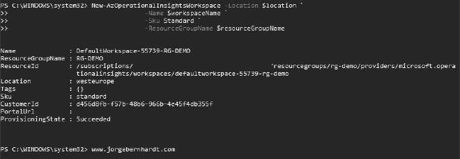 How To Create An Azure Log Analytics Workspace · Jorge Bernhardt