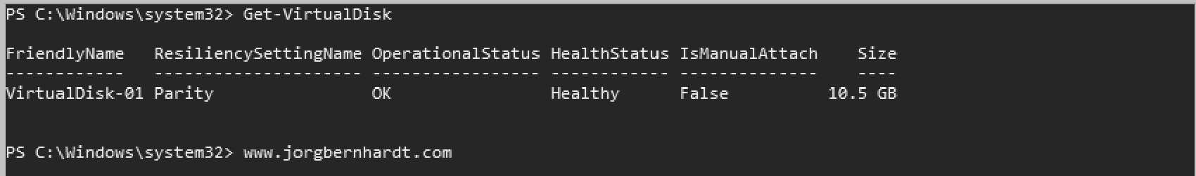 How to create a Virtual Disk using PowerShell · Jorge Bernhardt