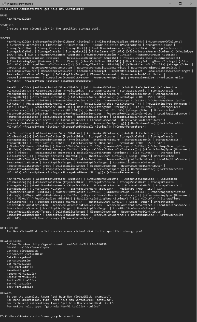 How to create a Virtual Disk using PowerShell · Jorge Bernhardt