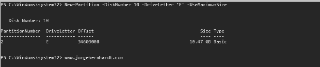 How to create a Virtual Disk using PowerShell · Jorge Bernhardt