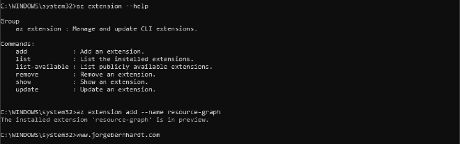 How to enable Azure Resource Graph in PowerShell and Azure CLI · Jorge Bernhardt