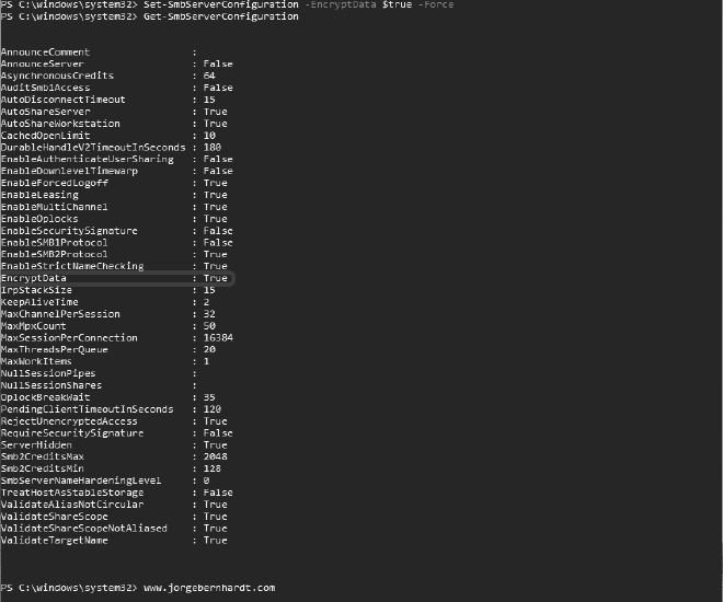 How to enable SMB encryption on Windows Server · Jorge Bernhardt