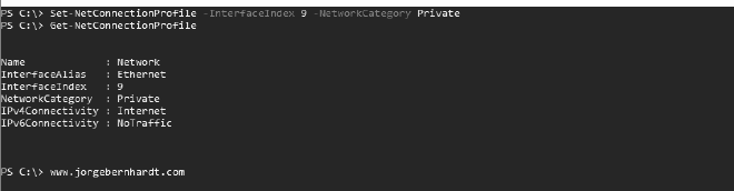 How To Force A Network Profile In Windows Using Powershell · Jorge