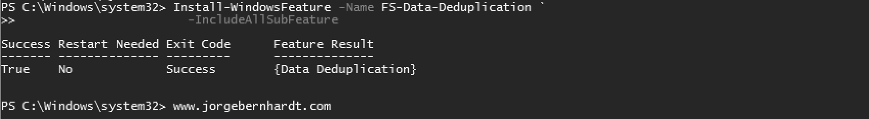 How to Implement Data Deduplication using PowerShell · Jorge Bernhardt