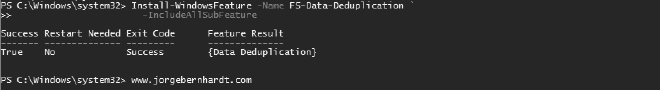 How to Implement Data Deduplication using PowerShell · Jorge Bernhardt