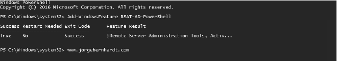 How to install the PowerShell Active Directory Module in Windows Server · Jorge Bernhardt