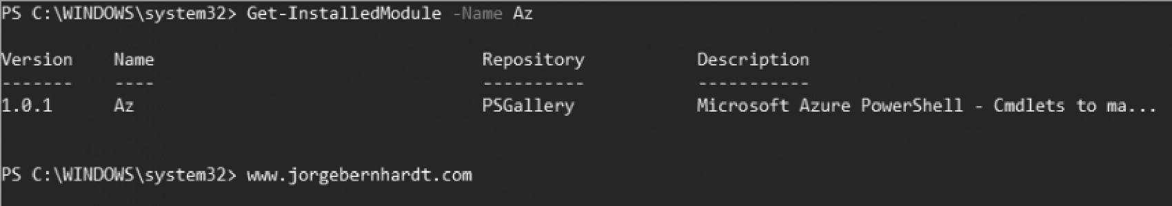 How To Install The New Azure Powershell Az Module · Jorge Bernhardt
