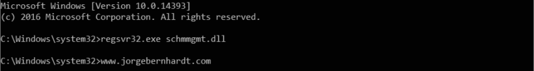 How To Register the Active Directory Schema MMC Snap-in · Jorge Bernhardt