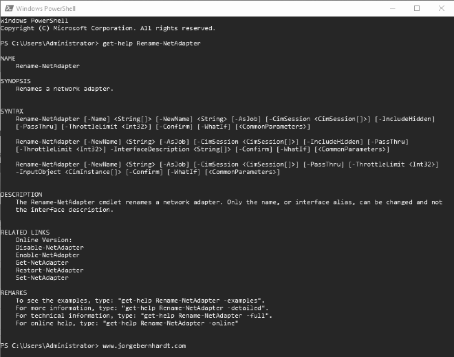How to rename a Network Adapter using Rename-NetAdapter cmdlet · Jorge ...