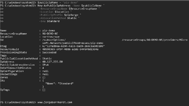 How to reserve an Azure Public IP Range · Jorge Bernhardt