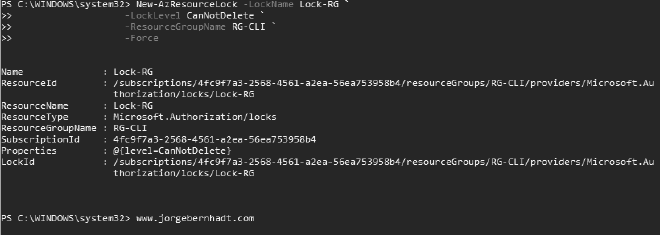 How to use Azure Resource Locks with PowerShell · Jorge Bernhardt