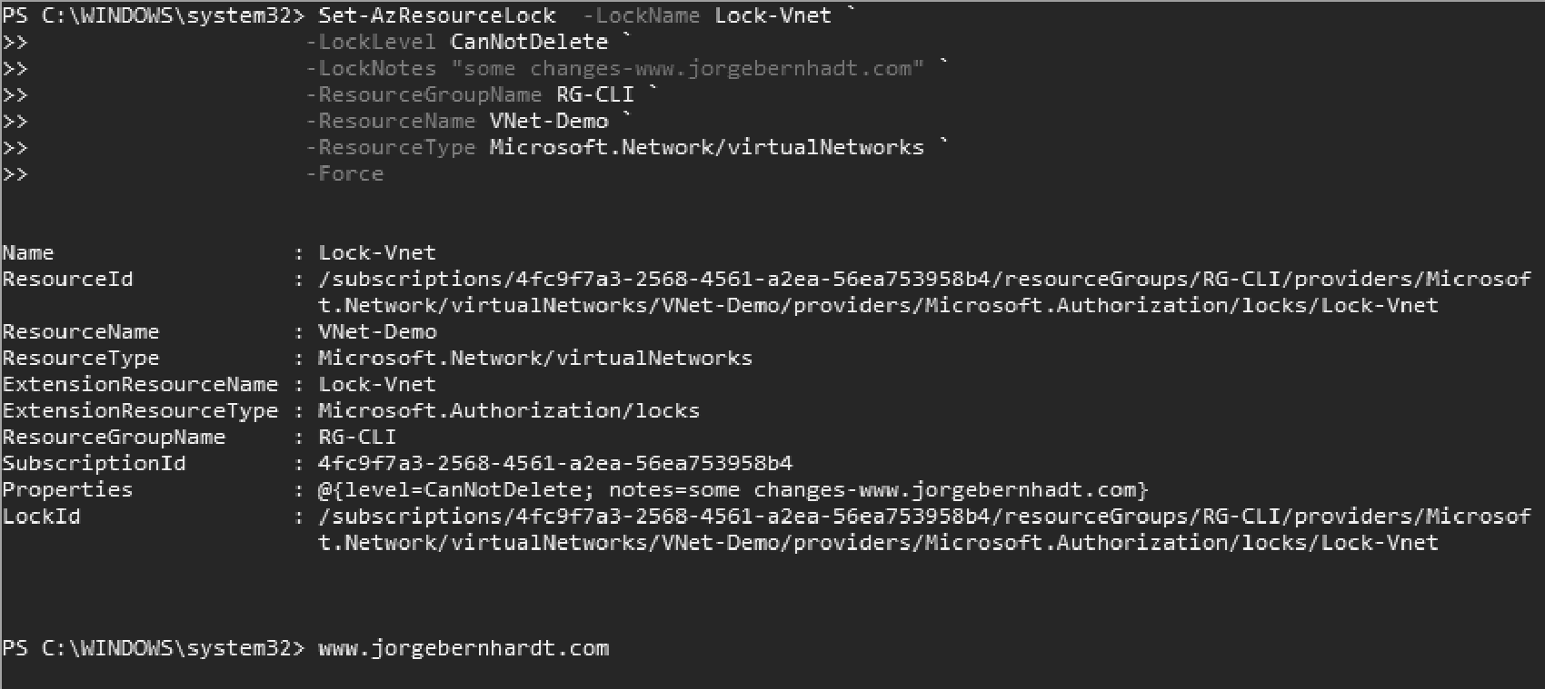 How To Use Azure Resource Locks With Powershell · Jorge Bernhardt