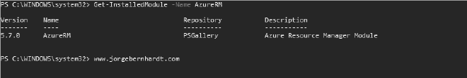 How to install the Azure PowerShell Module from PowerShell Gallery · Jorge Bernhardt