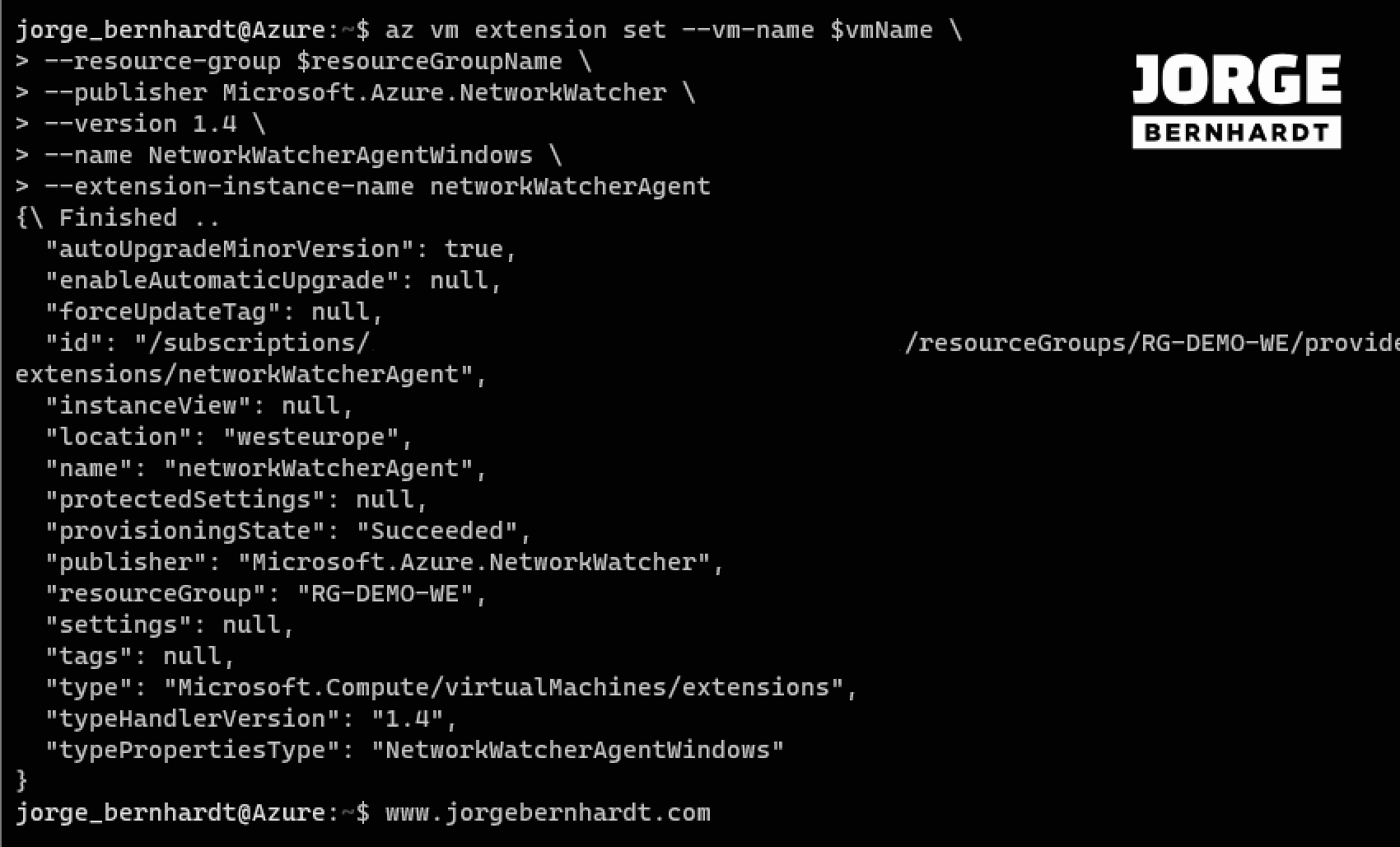 How To Install The Network Watcher Vm Extension From The Command Line