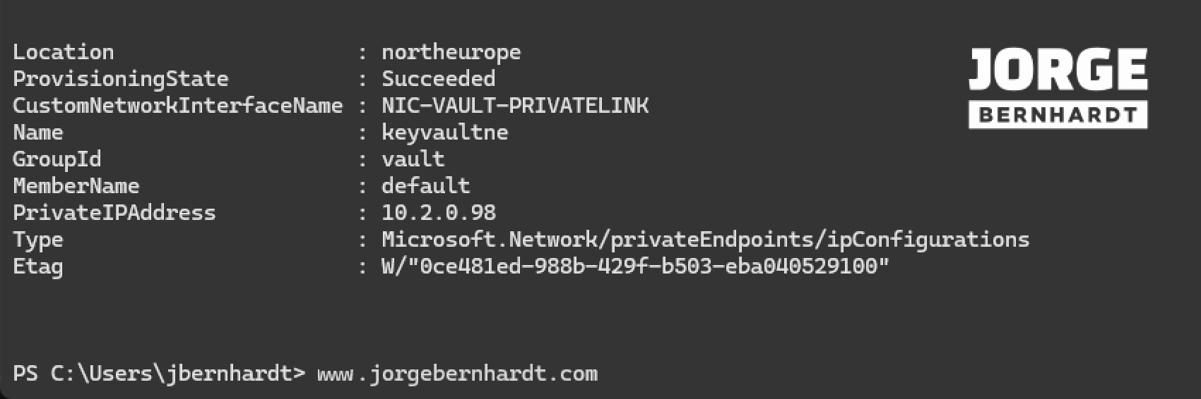 Setting Private Endpoint for Azure Key Vault using Azure PowerShell ... Setting Private Endpoint for Azure Key Vault using Azure PowerShell ...