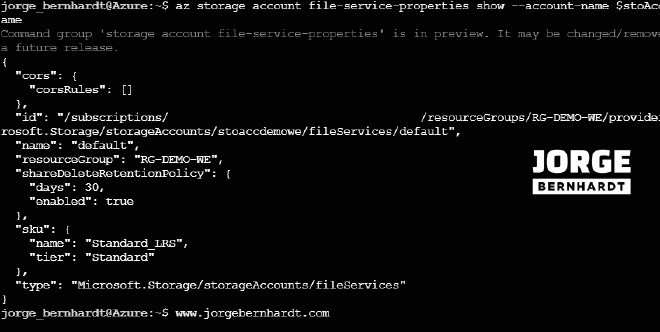How to enable soft delete in Azure Storage Services · Jorge Bernhardt How to enable soft delete in Azure Storage Services · Jorge Bernhardt