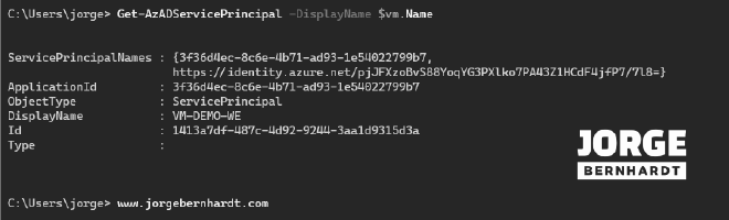 How to enable the system-assigned managed identity on an Azure VM · Jorge Bernhardt