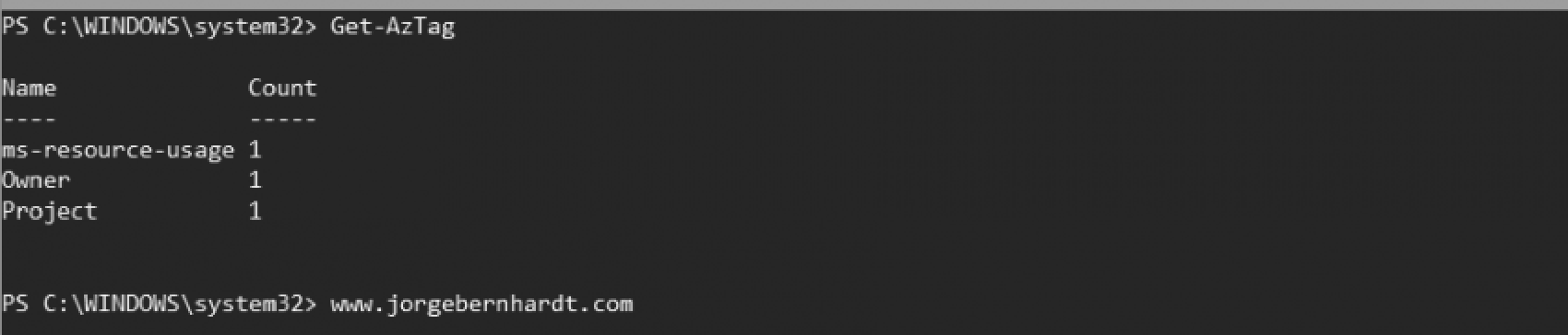Tag Azure Resources Using Az Powershell Cmdlets · Jorge Bernhardt
