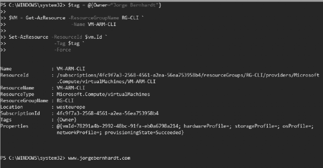 Tag Azure Resources using Az PowerShell cmdlets · Jorge Bernhardt