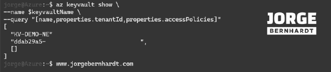How to update the tenant ID in an Azure key vault · Jorge Bernhardt