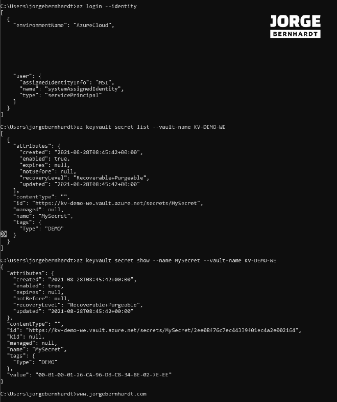 How to use a VM system-assigned managed identity to access Azure Key ...